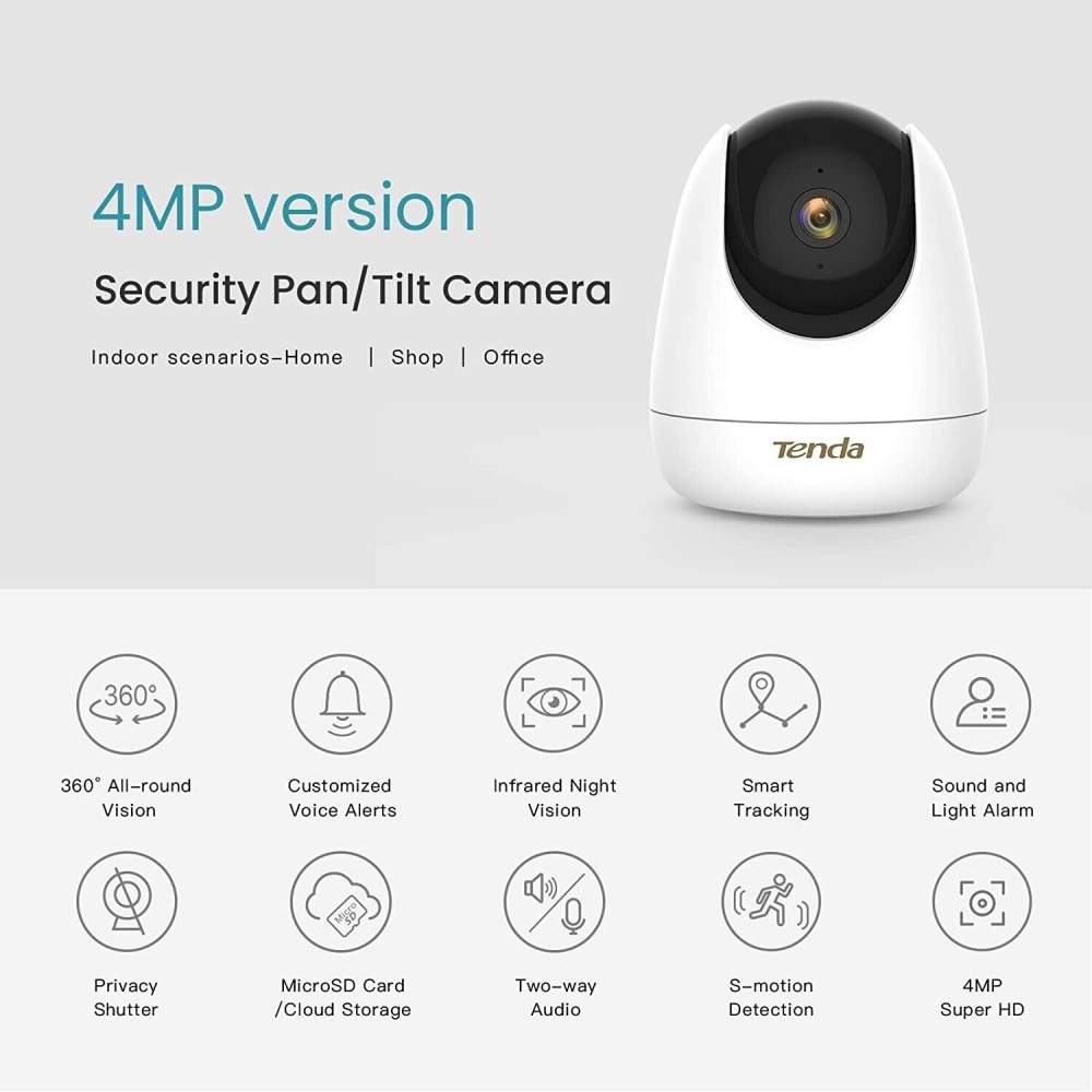 Tenda CP7 Security IP Camera CCTV Smart Cam - DigiDirect